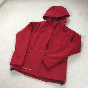 Free Country | Jackets & Coats | Red Soft Shell Jacket With Gray Fuzzy ...